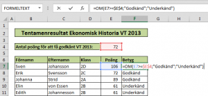 OM-funktionen i Excel - Excelbrevet