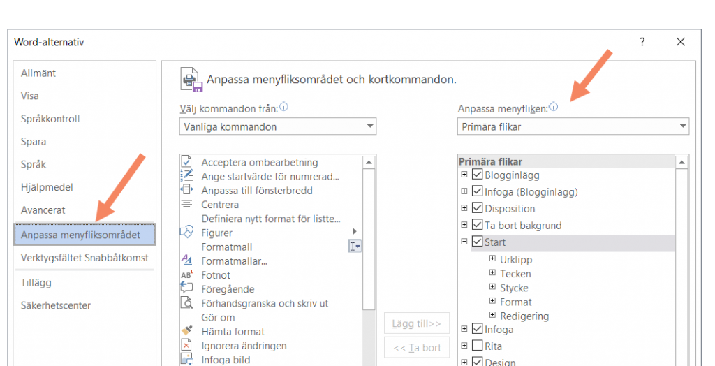 Skapa kryssrutor i Word - Excelbrevet