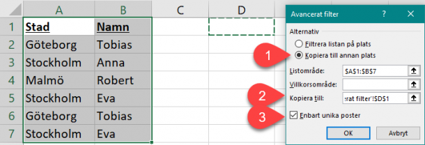Hitta dubbletter och ta bort dubbletter i Excel - Excelbrevet