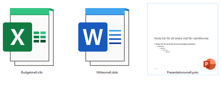 Skapa mallar i Office - Excelbrevet