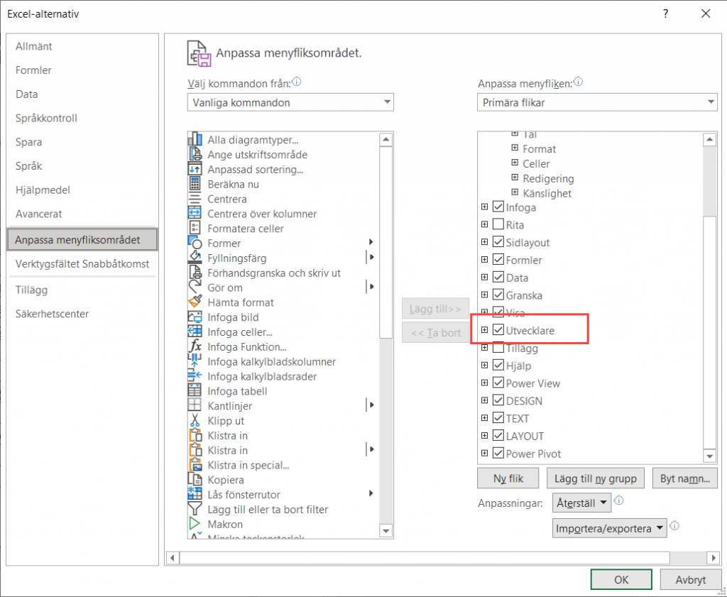 Kryssrutor i Excel - Excelbrevet
