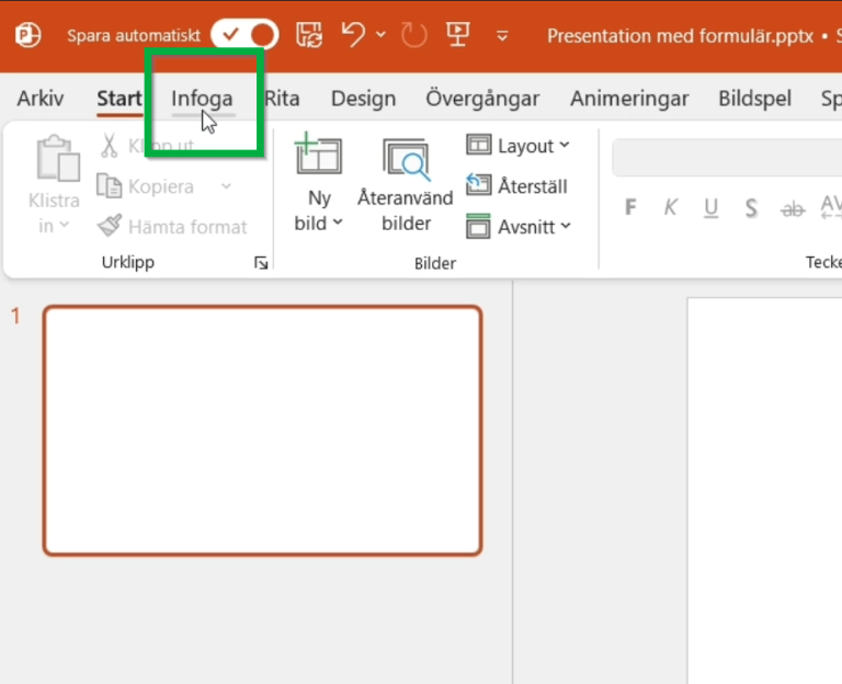Skapa live-frågor i PowerPoint med Microsoft Forms - Excelbrevet